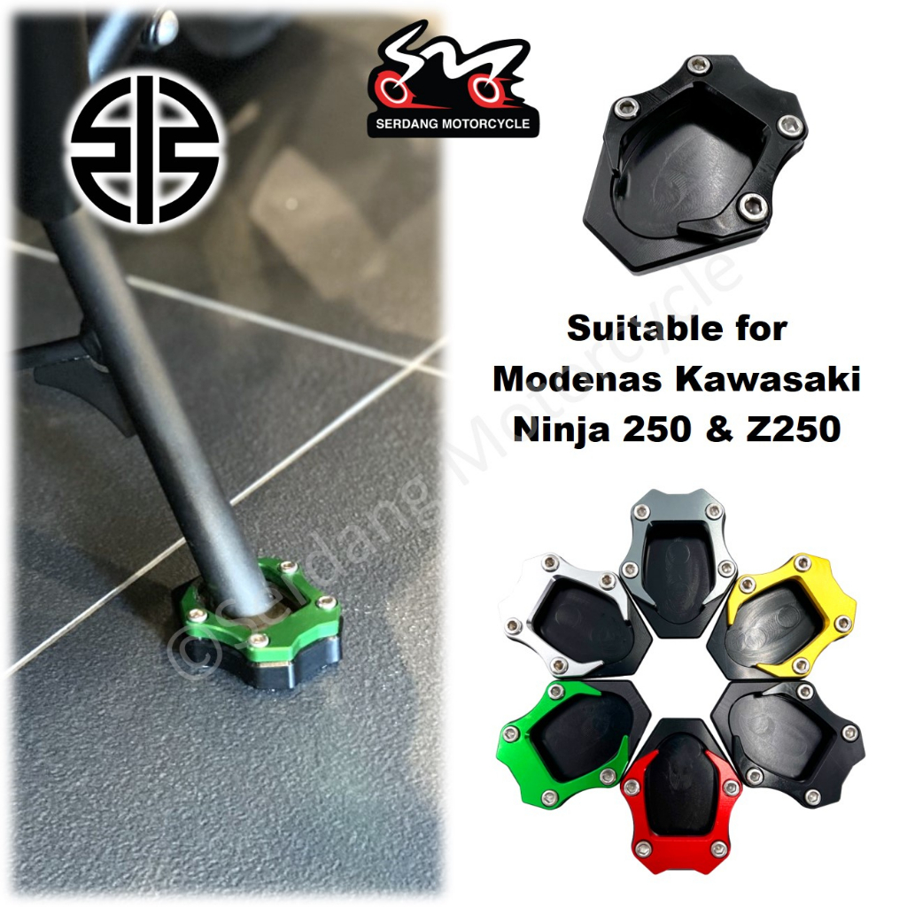 Side Stand Enlarger Modenas Kawasaki ZX25R Ninja250 Z250 ZX25 | Shopee ...