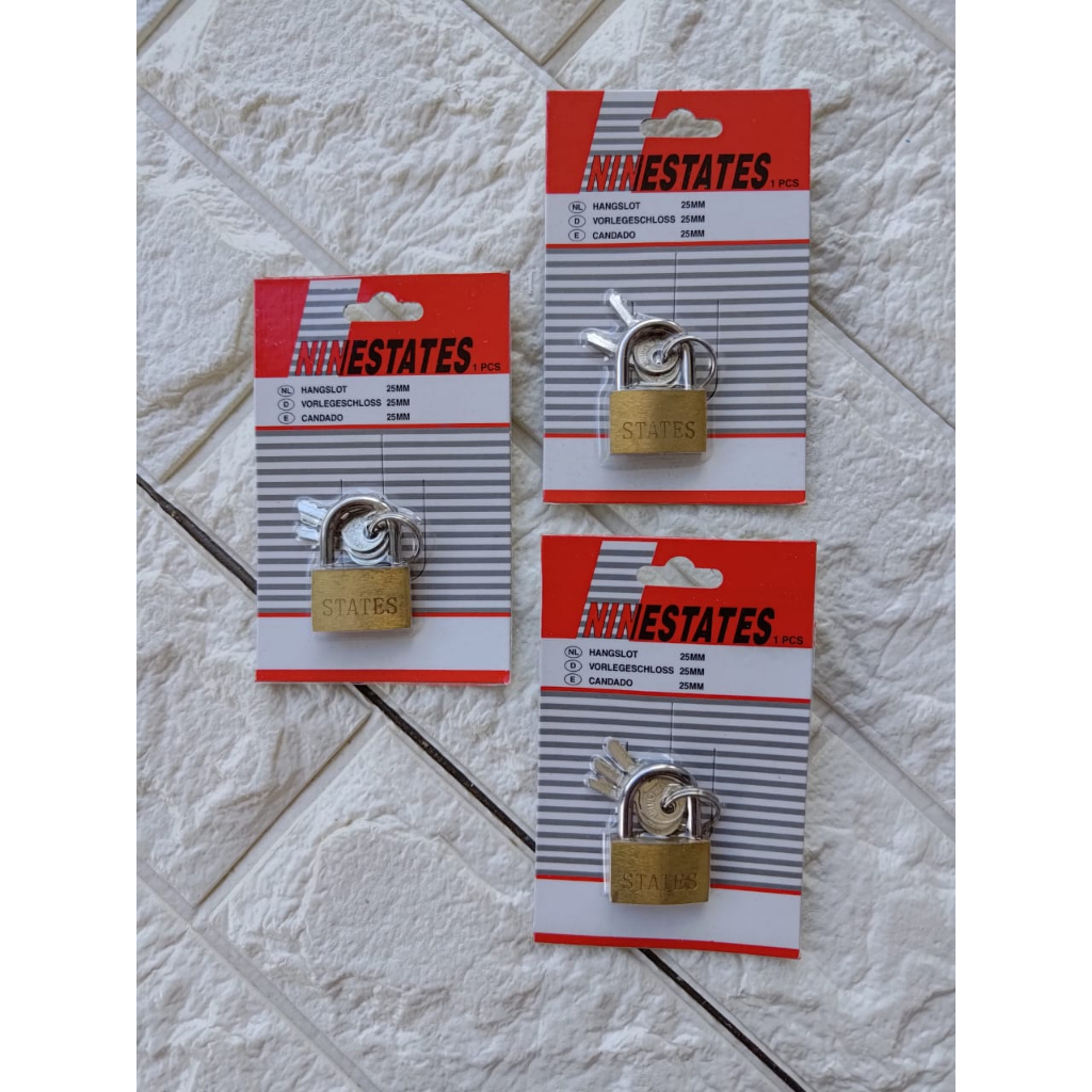 Stainless Steel Nine States Pad Lock | Shopee Malaysia
