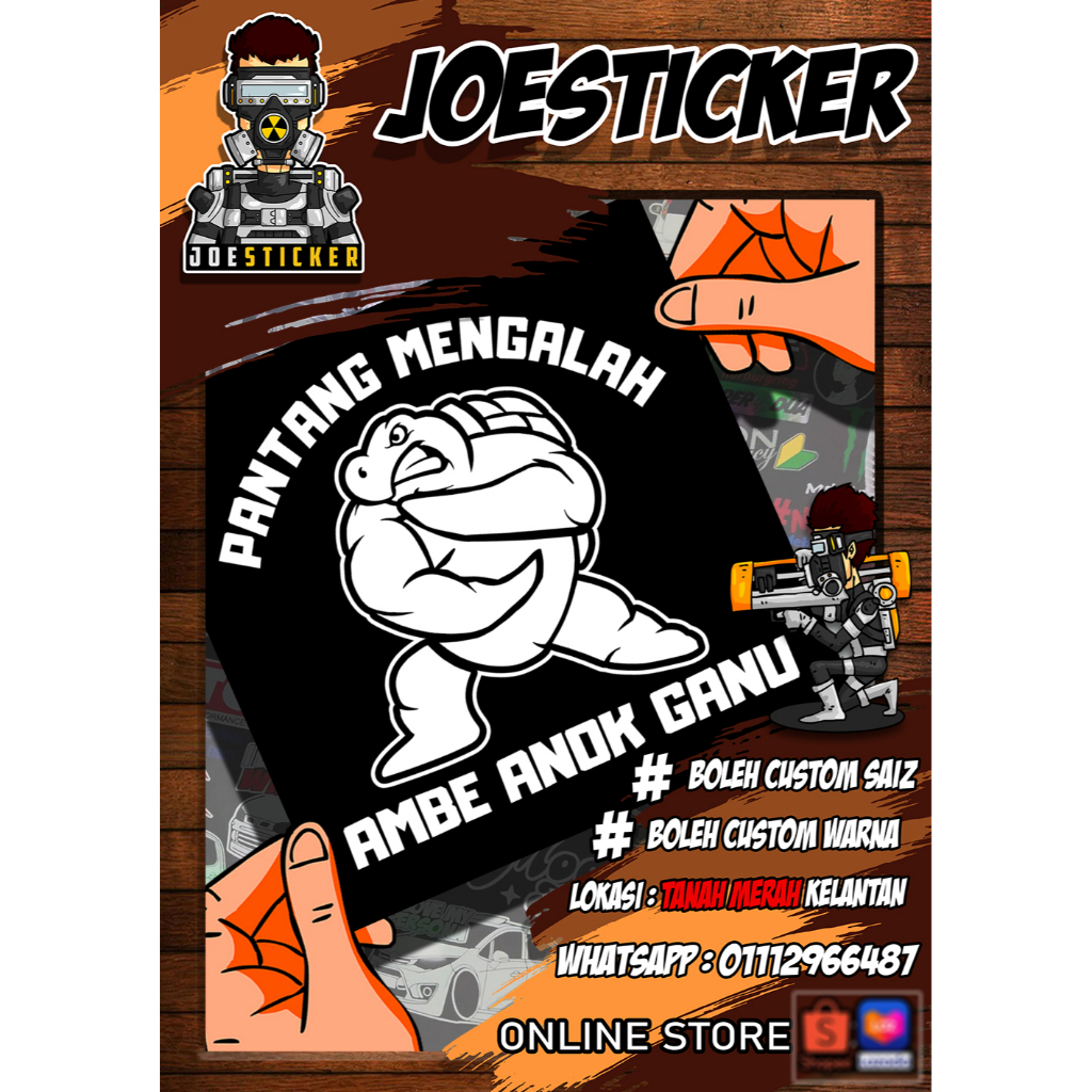 STICKER AMBE ANOK GANU ( TERENGGANU ). ADA PELBAGAI SAIZ DAN PILIHAN ...