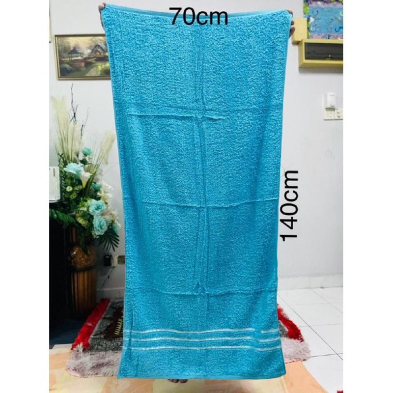 [ 100% Cotton ] Large Tuala Mandi Dewasa Besar Serap Air / Bath Adult ...
