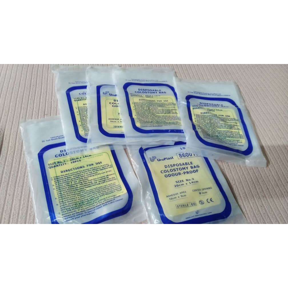 UROPLAST DISPOSABLE COLOSTOMY BAG x 1PCS (EXP 5/2023) | Shopee Malaysia