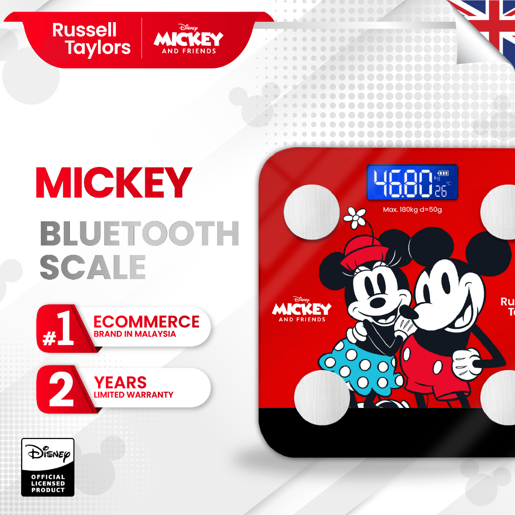 Russell Taylors x Disney Mickey And Friends Bluetooth Body Fat Smart ...