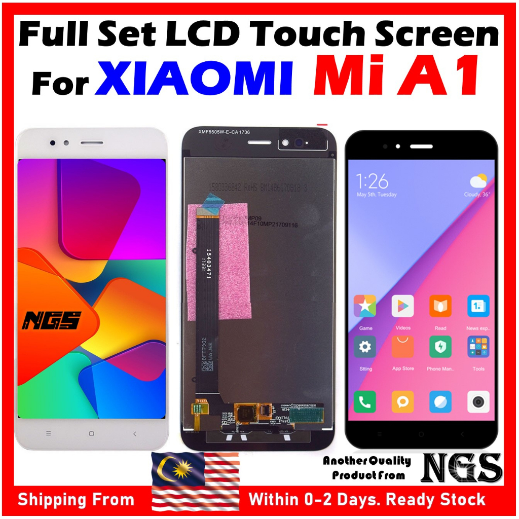 ORl NGS Brand Full Set LCD Touch Screen Compatible For XIAOMI Mi A1 MiA1 / Xiaomi Mi 5x Mi5x ...
