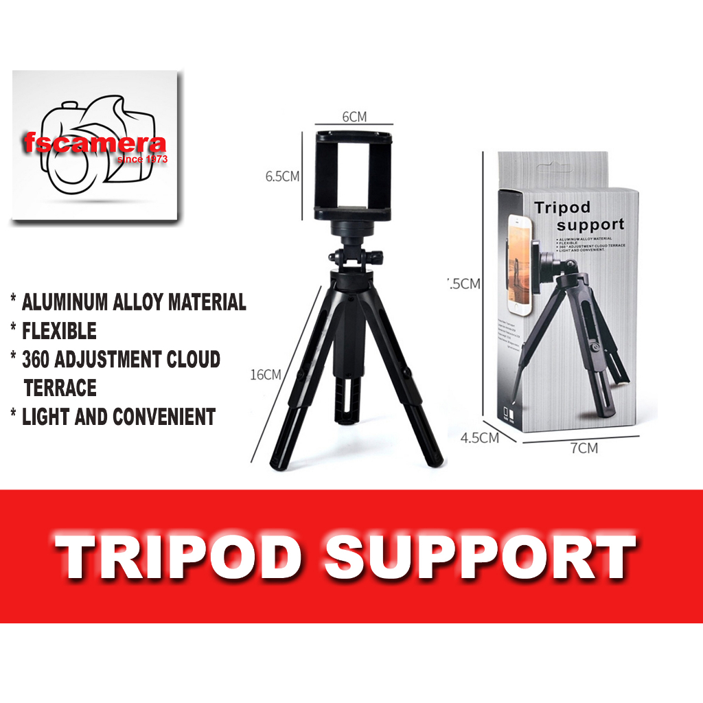 Universal Mini Tripod Stand for handphones & cameras/TRIPOD SUPPORT ...
