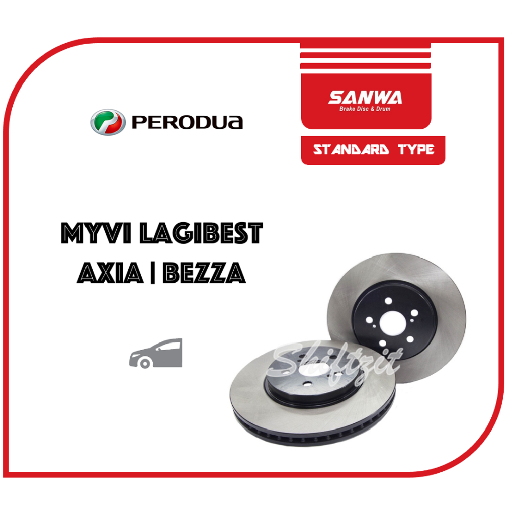Sanwa Standard Front Brake Disc - Perodua Myvi Lagibest | Axia | Bezza ...
