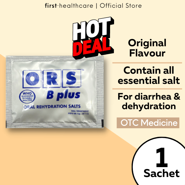 [READY STOCK!] ORS B Plus Natural Oral Rehydration Salts [5.125G ...