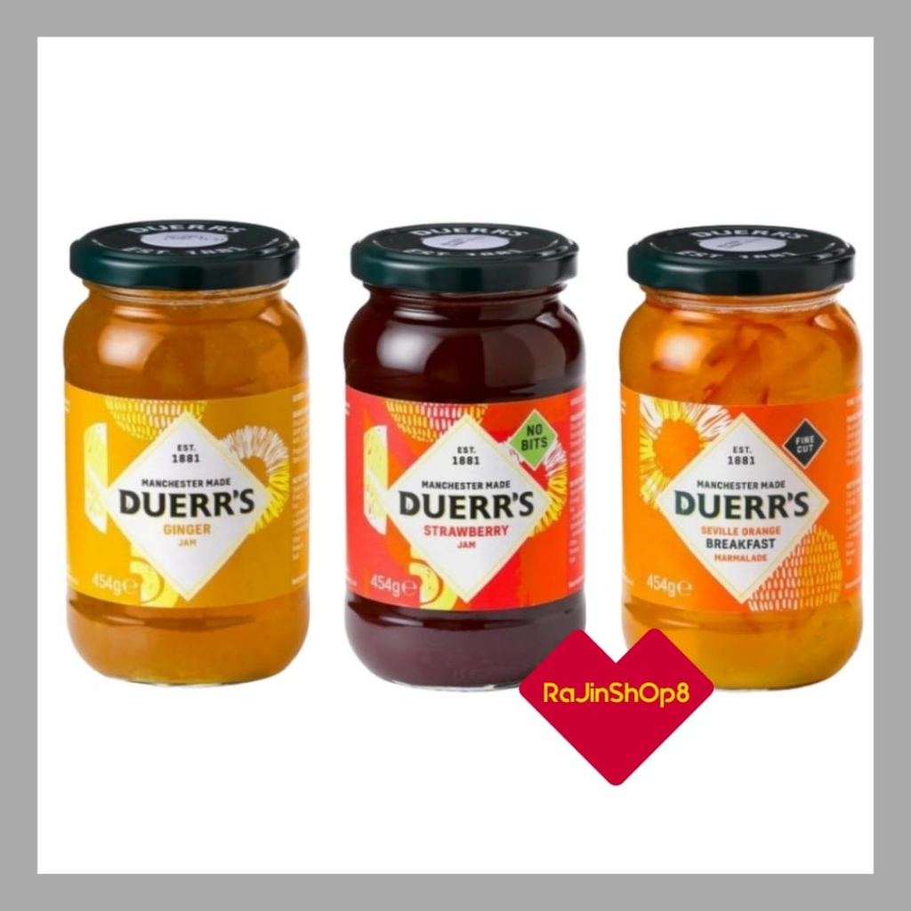 Duerr's - Seville Orange Marmalade / Strawberry Jam / Ginger Jam , 454g ...