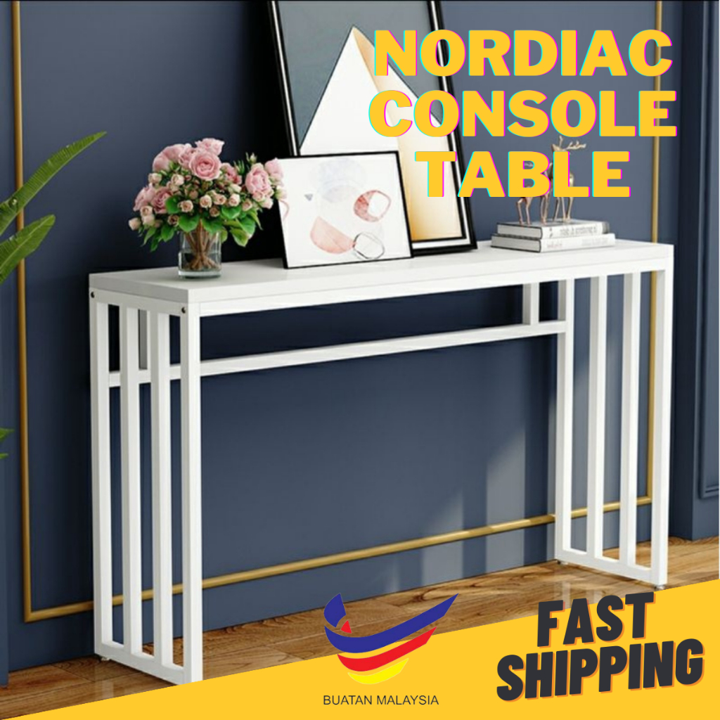 CONSOLE TABLE 4FT meja console panjng 4 kaki meja console hiasan ...
