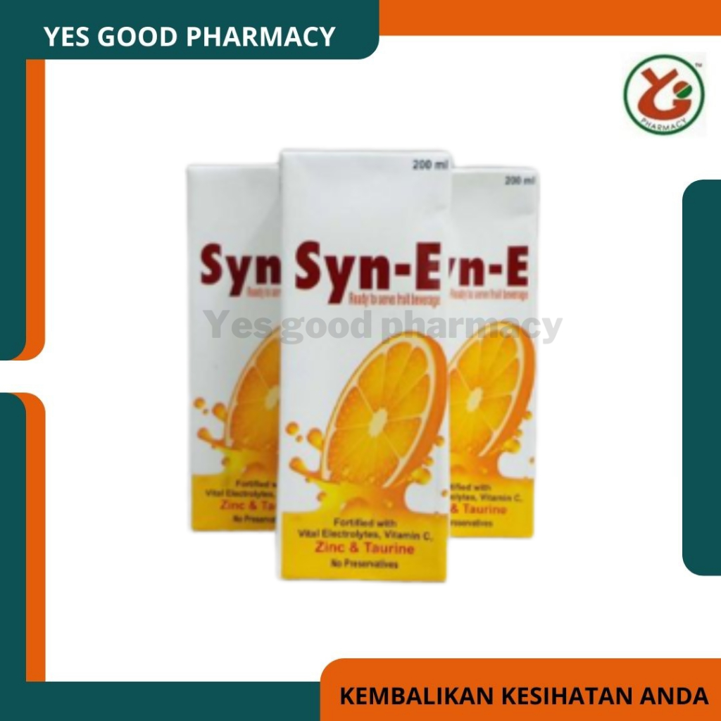 SYN-E Electrolytes Juice With Taurine 200 ml (1 set = 3 box) | Shopee ...