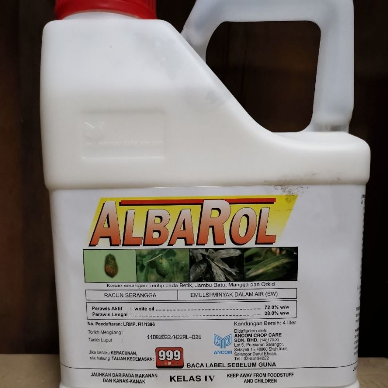 ALBAROL WHITE OIL 4LITRE | Shopee Malaysia