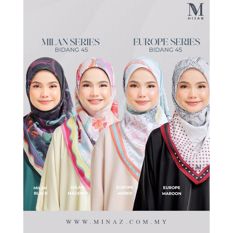 💥NEW💥 MINAZ HIJAB BAWAL PRINTED WONDER SERIES READY STOCK | Shopee Malaysia