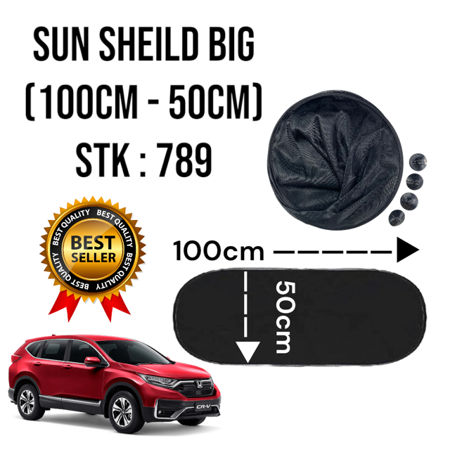 SUN SHEILD BIG (BLACK) (100CM - 50CM) | Shopee Malaysia