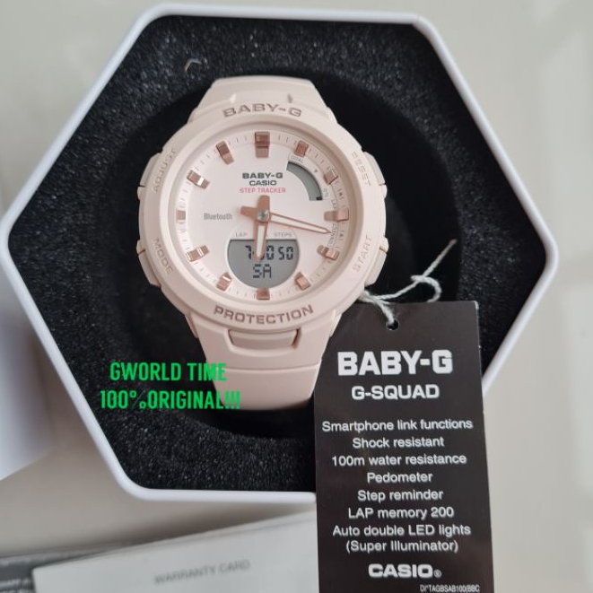 BABY-G ORIGINAL BSA-B100-4A1/BSA-B100-4A1DR/BSA-B100 G-SQUAD BLUETOOTH ...