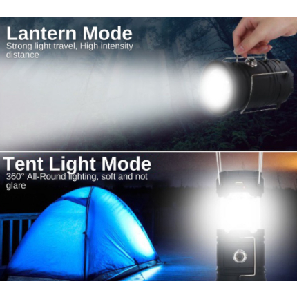 3in1 Lampu Suluh Solar / Lantera Boleh Charge Torchlight Rechargeable ...