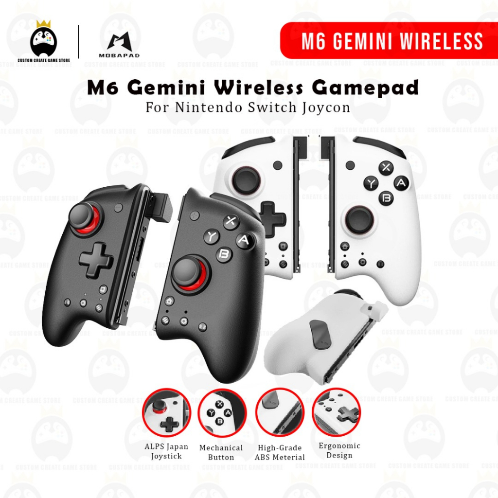 MOBAPAD M6 Gemini Wireless Gamepad For Nintendo Switch Joycon Joy Con ...