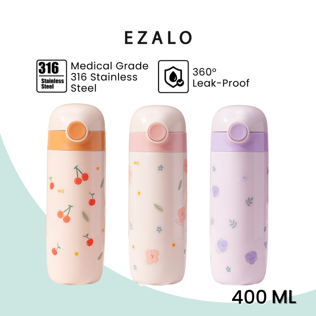 FACE Ice Flask 316 Stainless Steel Bounce Lid Insulated Vacuum Thermal ...