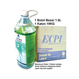 ECPI Drink Water Botol Besar 1.5 L each,1 carton ada dalam 12 Botol ...