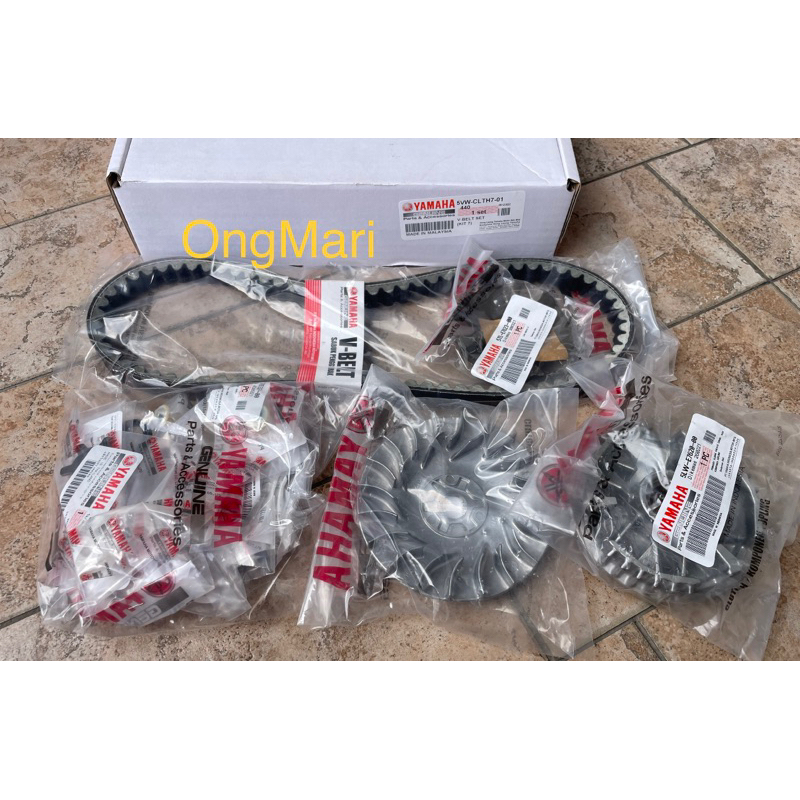YAMAHA EGO EGO S NOUVO NOUVO S FRONT PULLEY V BELT ROLLER SET ORIGINAL 100% 5VW 5TL | Shopee ...