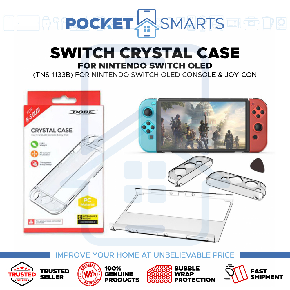 DOBE Crystal Case for Nintendo Switch V2 (TNS-1710) / Nintendo Switch ...