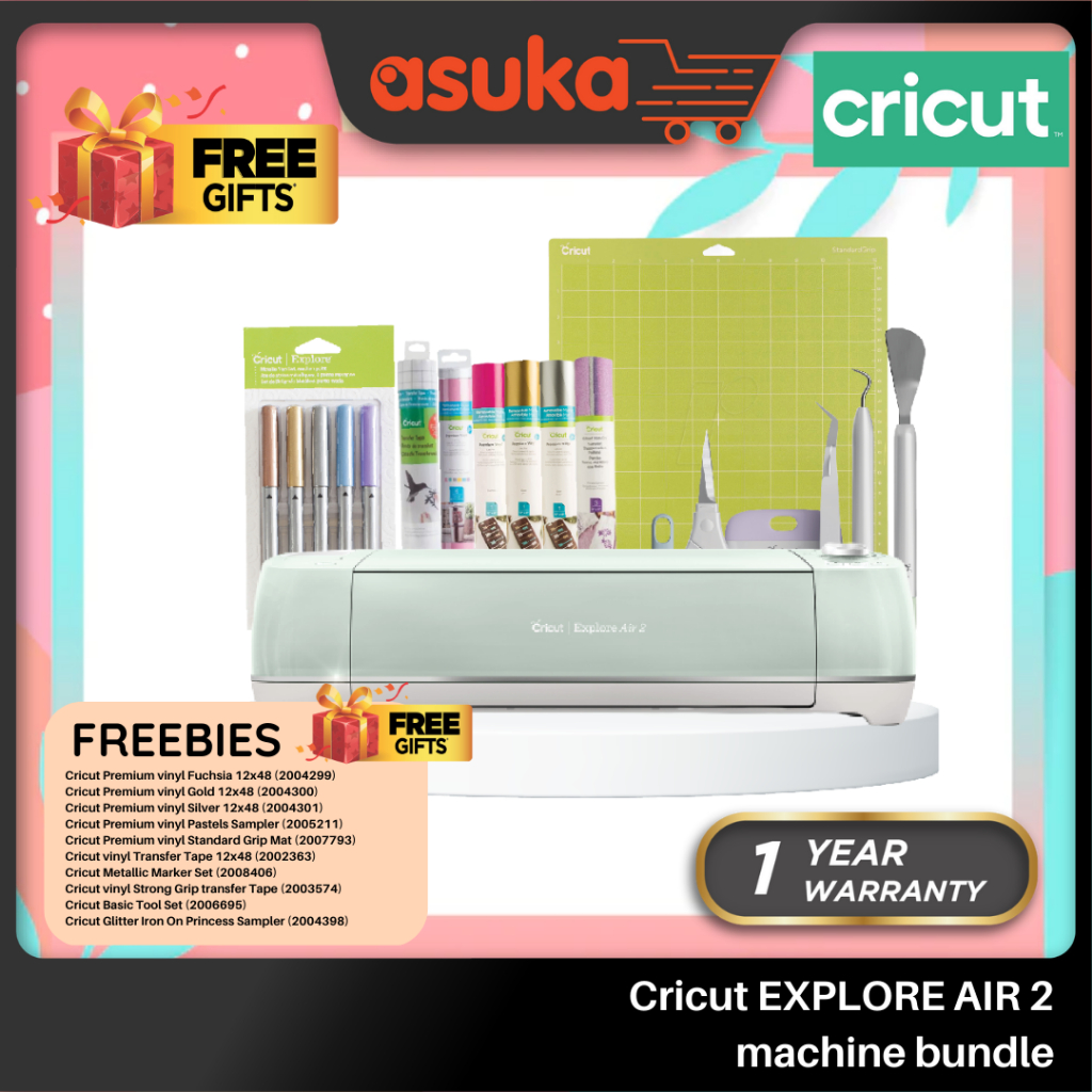 Cricut EXPLORE AIR 2 machine bundle Cricut Smart Vinyl Removable Black ...