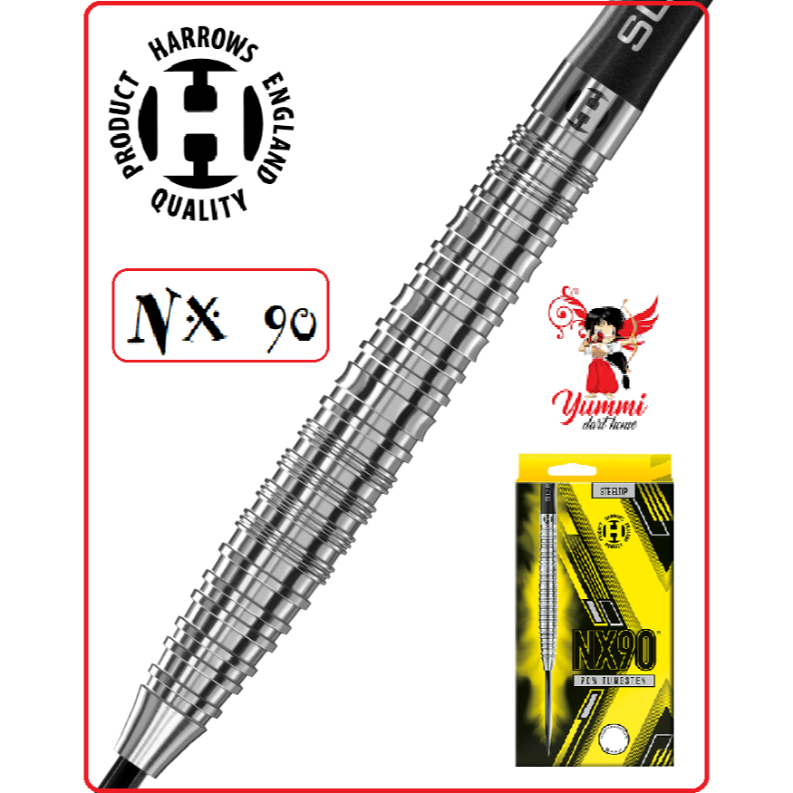 Harrows Dart Steel Tip - Tungsten 90% - NX 90 (22G 23G 24G) | Shopee Malaysia