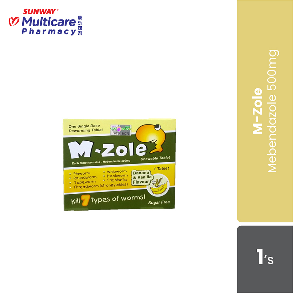 M-Zole Chewable Tablet (1'S) | Shopee Malaysia
