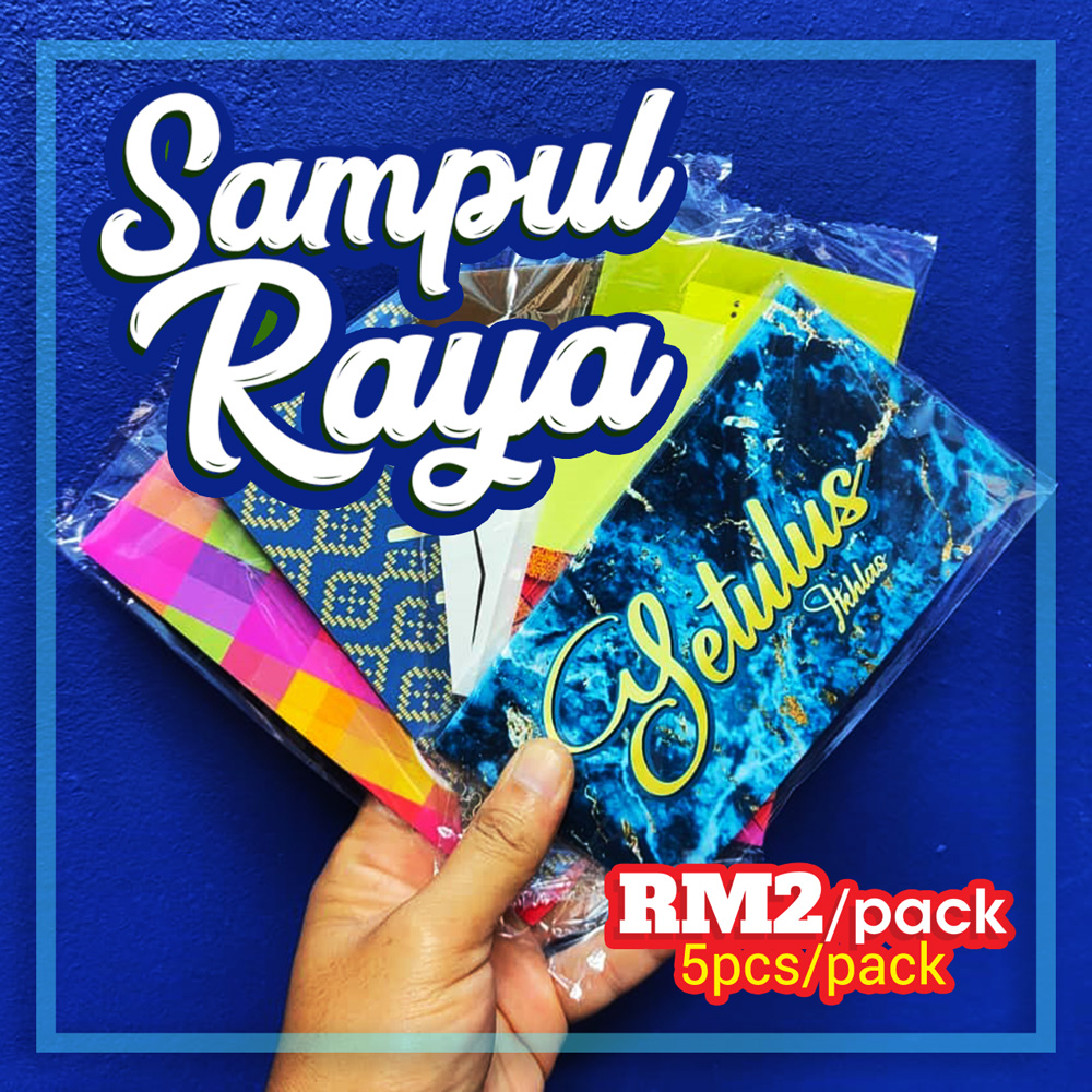 READY STOCK 5 pcs Sampul Raya custom Raya Baju Melayu Tradisional Baju ...