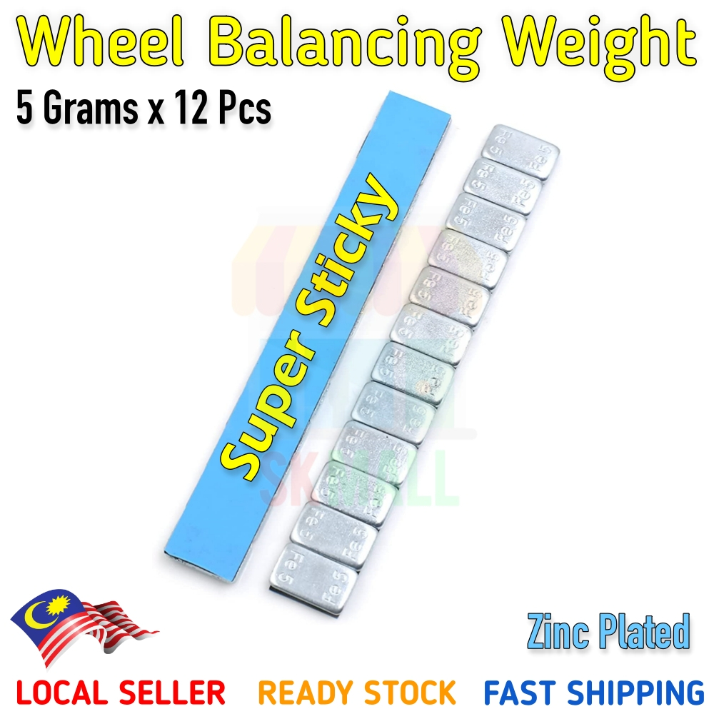 Wheel Balancing Weight (12*5g per strip) With High Quality Double Tape ...