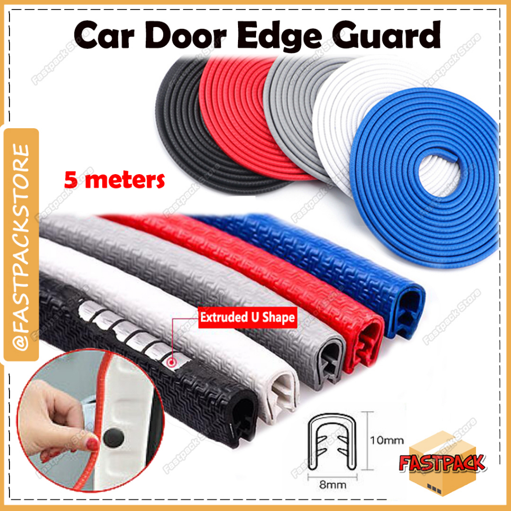 NEW U Shape Car Door Edge Guards Rubber Car Door Protector Edge Guard ...