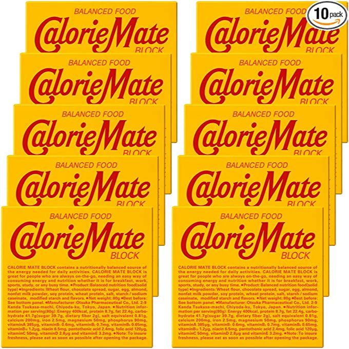 Otsuka Pharmaceutical Calorie Mate Block Chocolate 4 x 10 Balanced ...