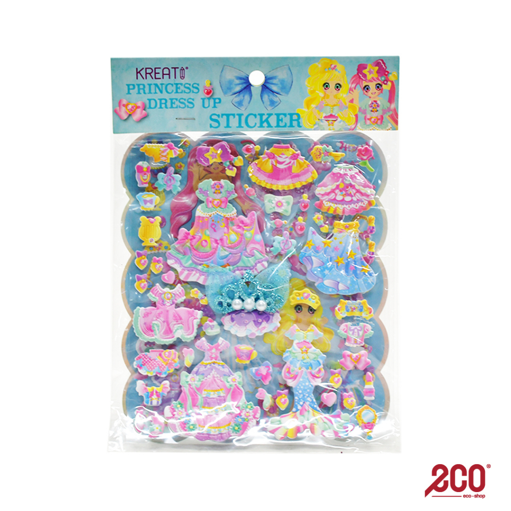 Kreati 3D Princess Dress Up Decoration Sticker (2sheets/pack) - AD-L008 ...