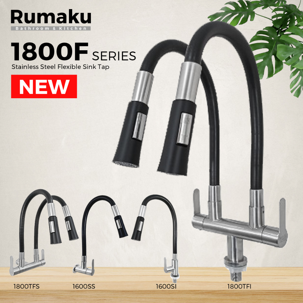 SUS 304 Stainless Steel Kitchen Sink Tap Water Tap Paip Singki Dapur ...