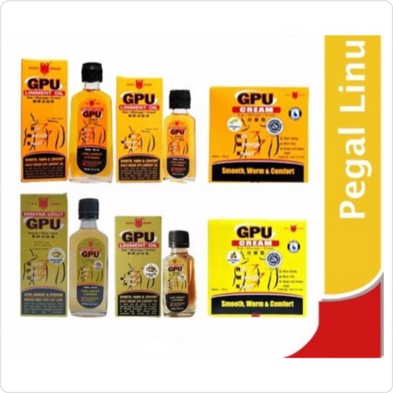 Minyak urut GPU Cap Lang / Liniment Oil GPU Eagle Brand kemasan 100ml ...