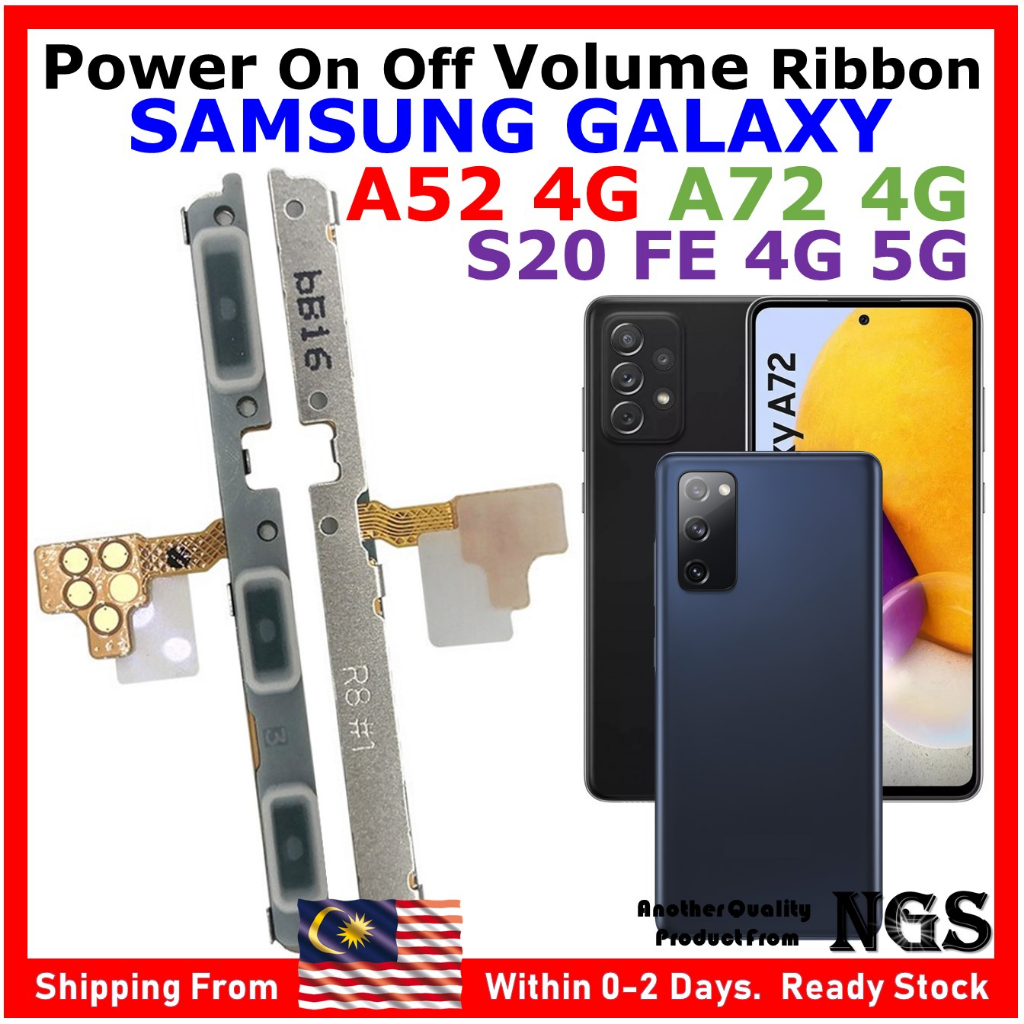 ORl NGS Brand Power On Off Volume Flex Cable Ribbon For SAMSUNG A52 4G ...