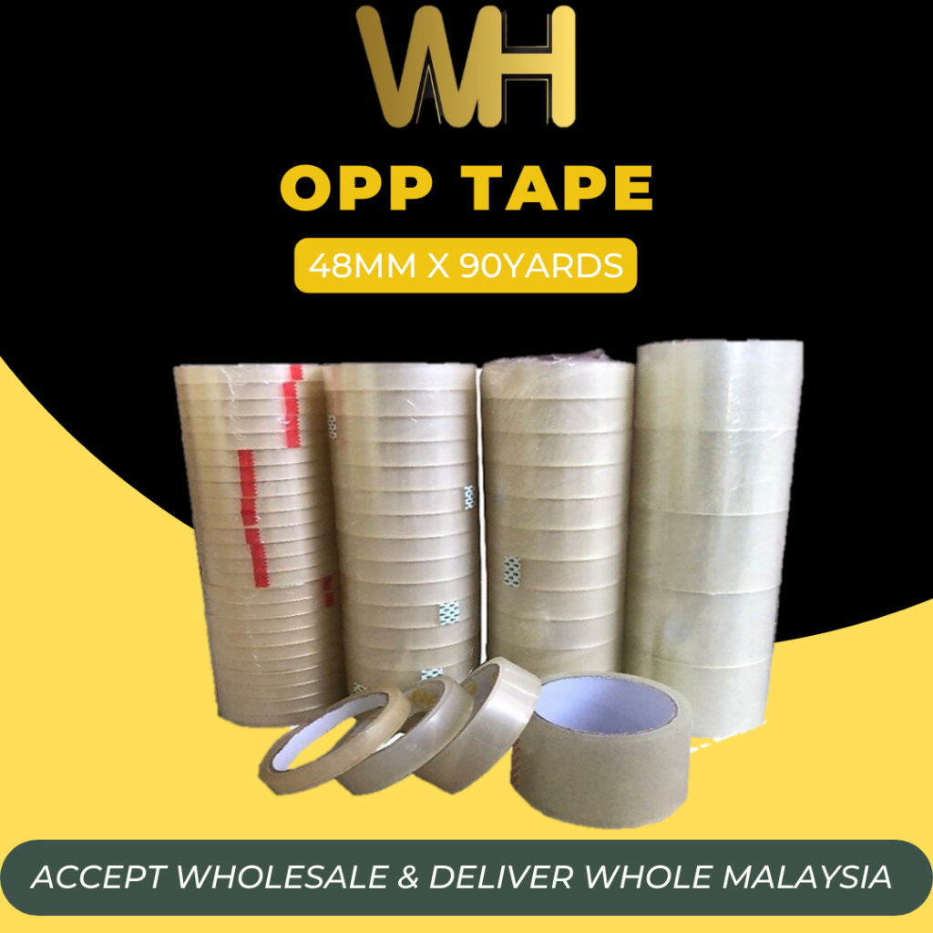 12MM 18MM 24MM 48MM CLEAR OPP TAPE / PACKAGING TAPE / CELLOTAPE ...