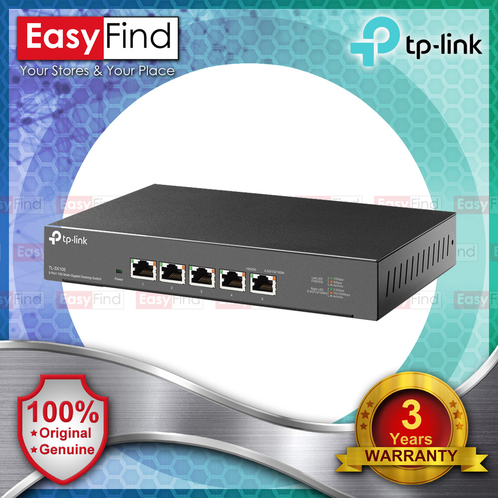 TP Link TL-SX105 5-Port 10G Desktop Switch | Shopee Malaysia