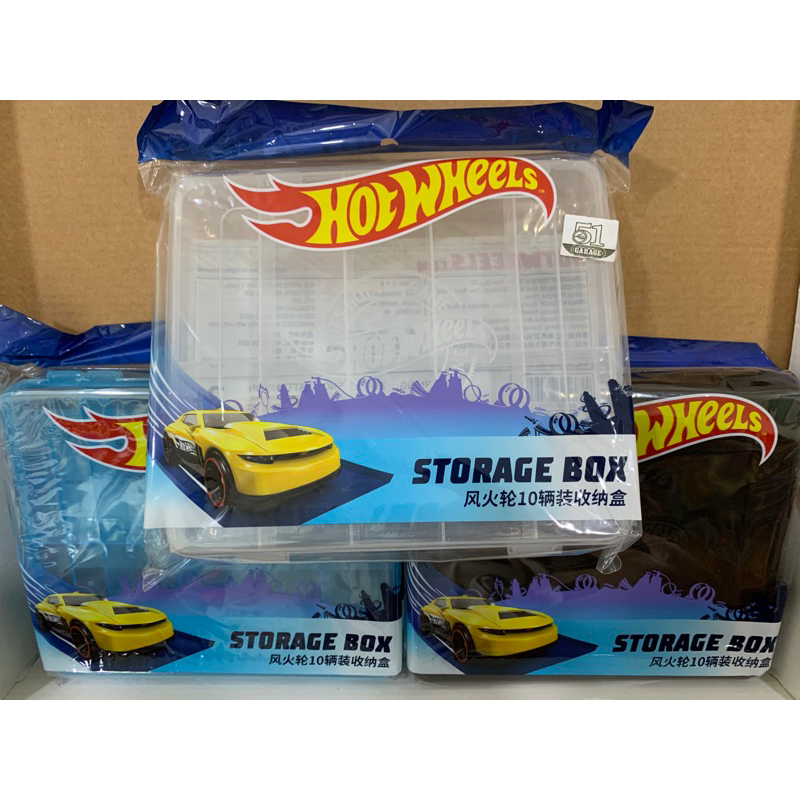 Hot Wheels Storage Box 10 Slots Protector - Kotak Plastic HotWheels ...