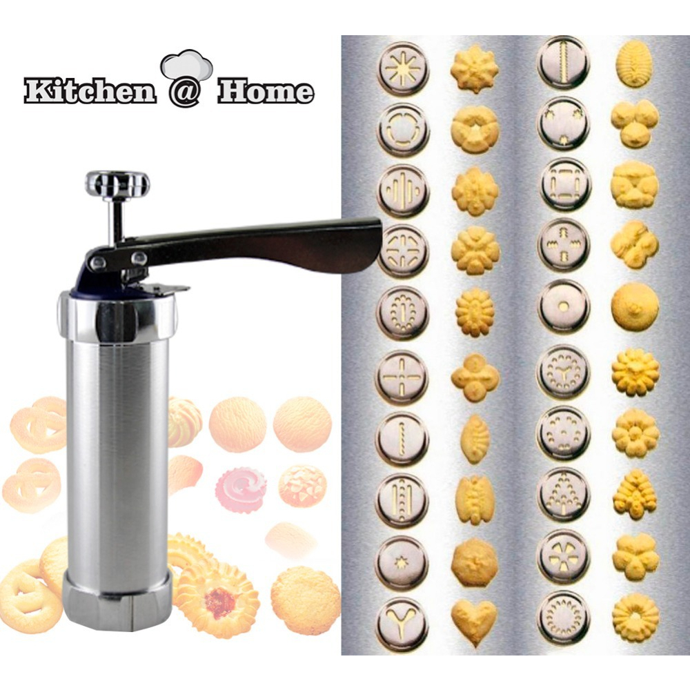 Biscuit maker Cookies Press Maker acuan biskut -20pcs diff cookies dies ...