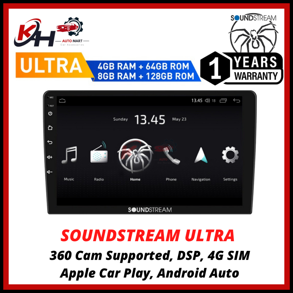 Soundstream ★ 4+64GB / 8+128G ANZUO ULTRA 360 Cam Supported, DSP, 4G ...