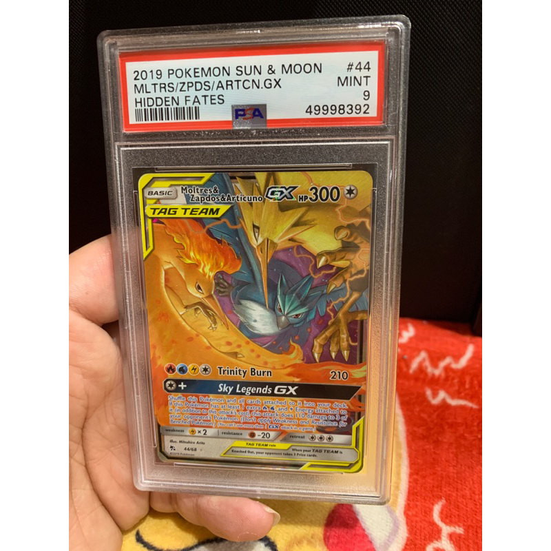 Pokemon Tcg - Moltres & Zapdos & Articuno GX PSA 9 Graded card | Shopee Malaysia