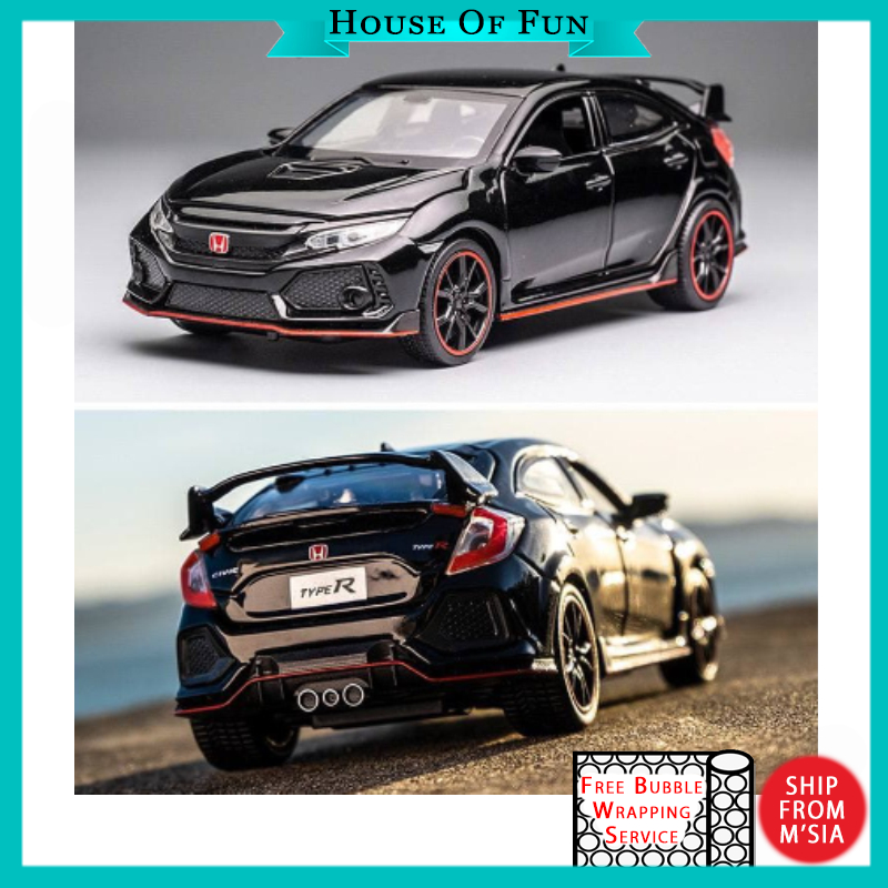 1:32 Merz Porsche Nissan GTR Honda Civic Type-R Alloy Diecast Model Car ...
