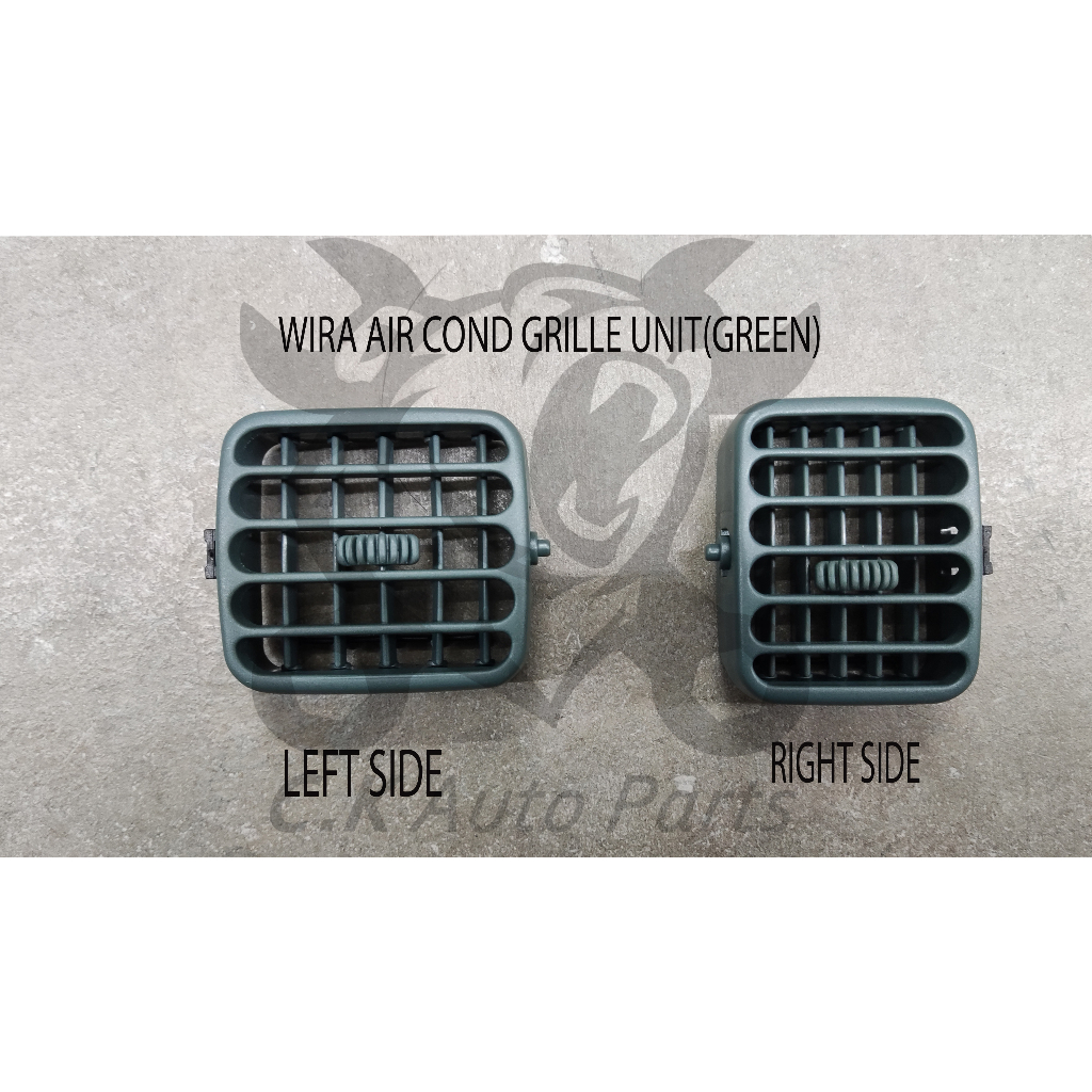 PROTON WIRA AIR COND GRILLE NO CASING(SIDE-GREEN/CENTER BLACK) | Shopee ...