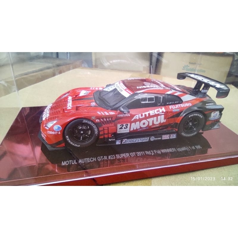 Ebbro 1:43 Motul Autech GT-R Super GT 2011 Fuji Winner Special Red ...
