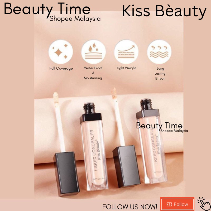 Kiss Beauty Concealer Liquid Long-Lasting Makeup base Concealer ...