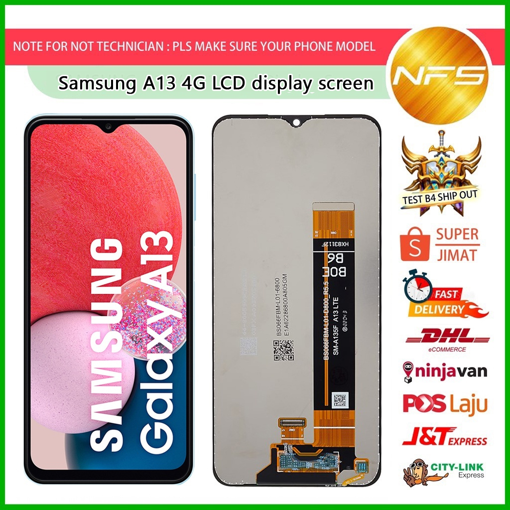 NFS STOCK - Samsung A13 4G / A13 Lite / A135F / m236 display screen LCD ...