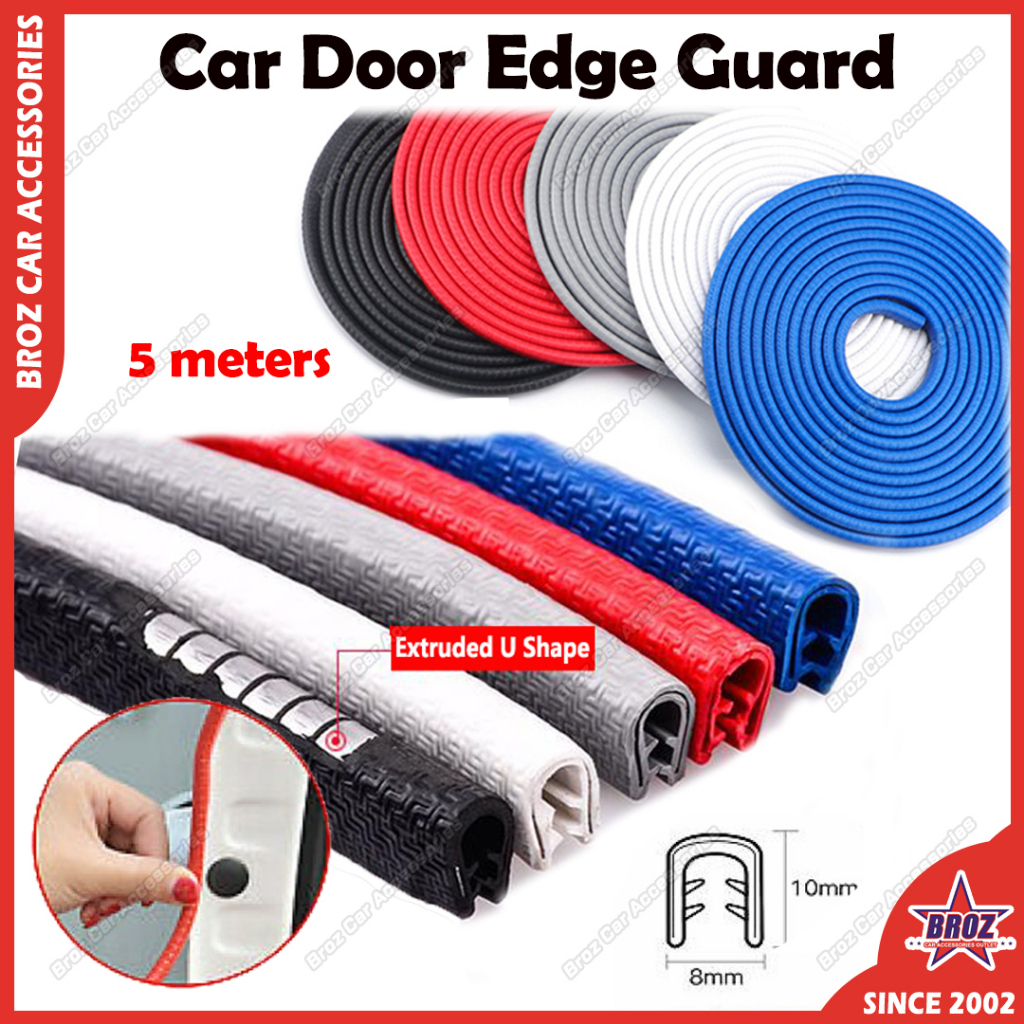 NEW 5 Meters U Shape Car Door Edge Guards Rubber Car Door Protector U ...
