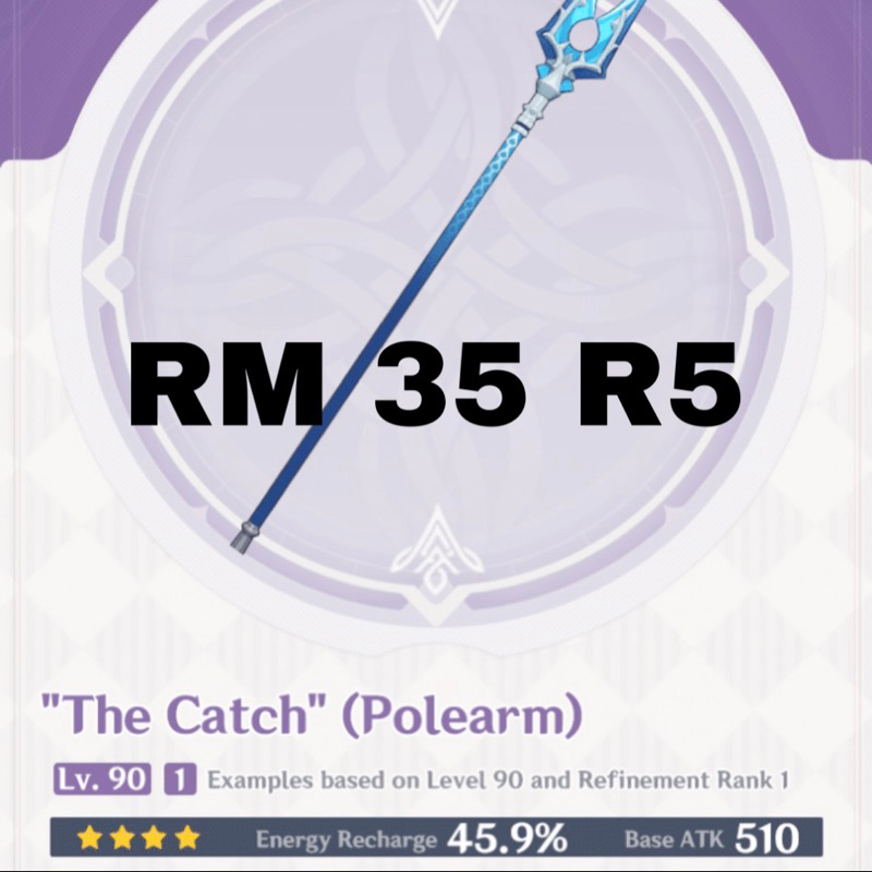THE CATCH GENSHIN R5 | Shopee Malaysia