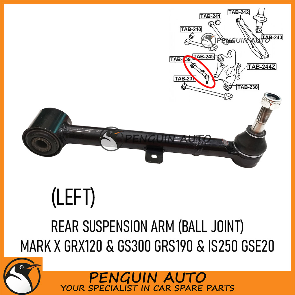 TOYOTA MARK X GRX120 LEXUS GS300 GRS190 IS250 GSE20 REAR SUSPENSION ARM | Shopee Malaysia