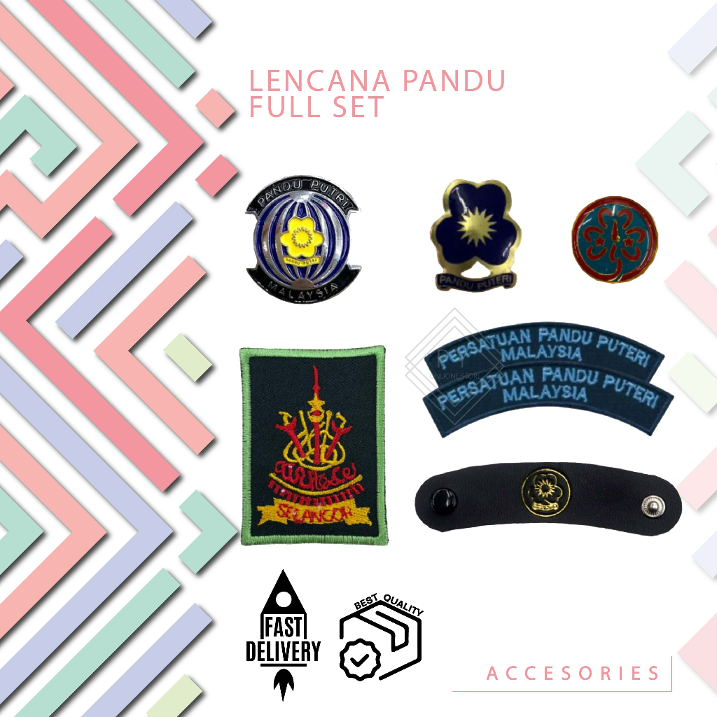 LENCANA KADET PANDU PUTERI BADGE - FULL SET | Shopee Malaysia
