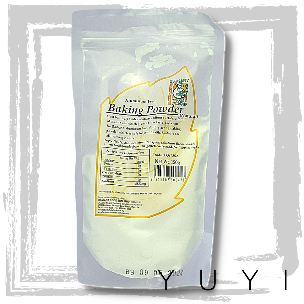 【Radiant】 Natural Baking Powder (Aluminium Free) - 150g | Shopee Malaysia